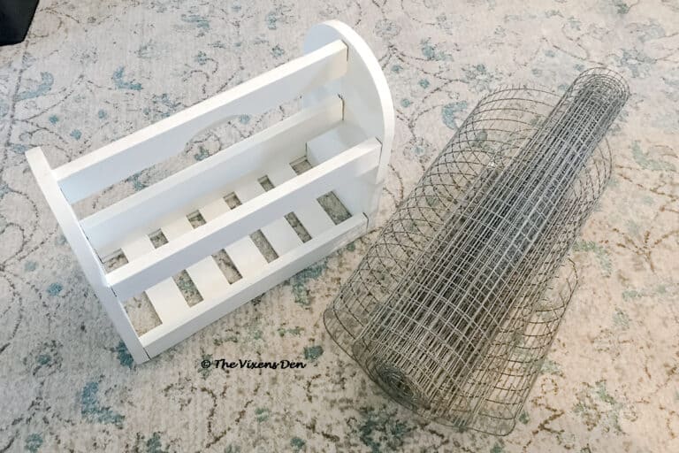 Magazine Rack Makeover - The Vixen's Den Studio