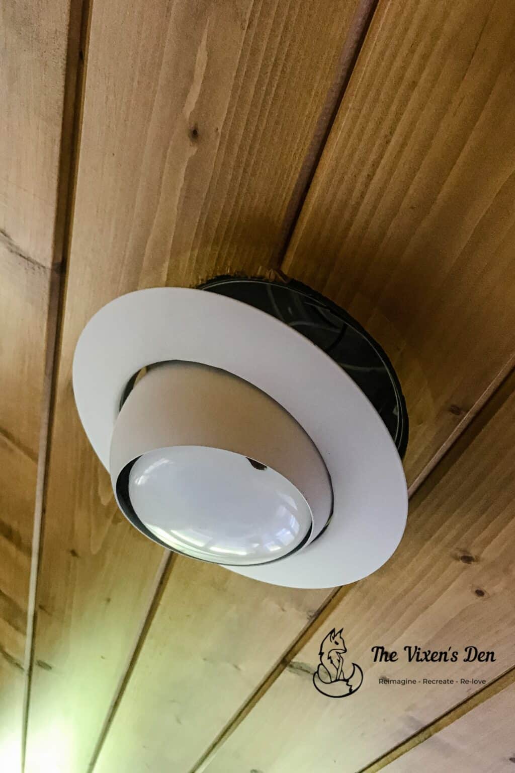 How to Update Recessed Can Lights with Stain! - The Vixen's Den Studio