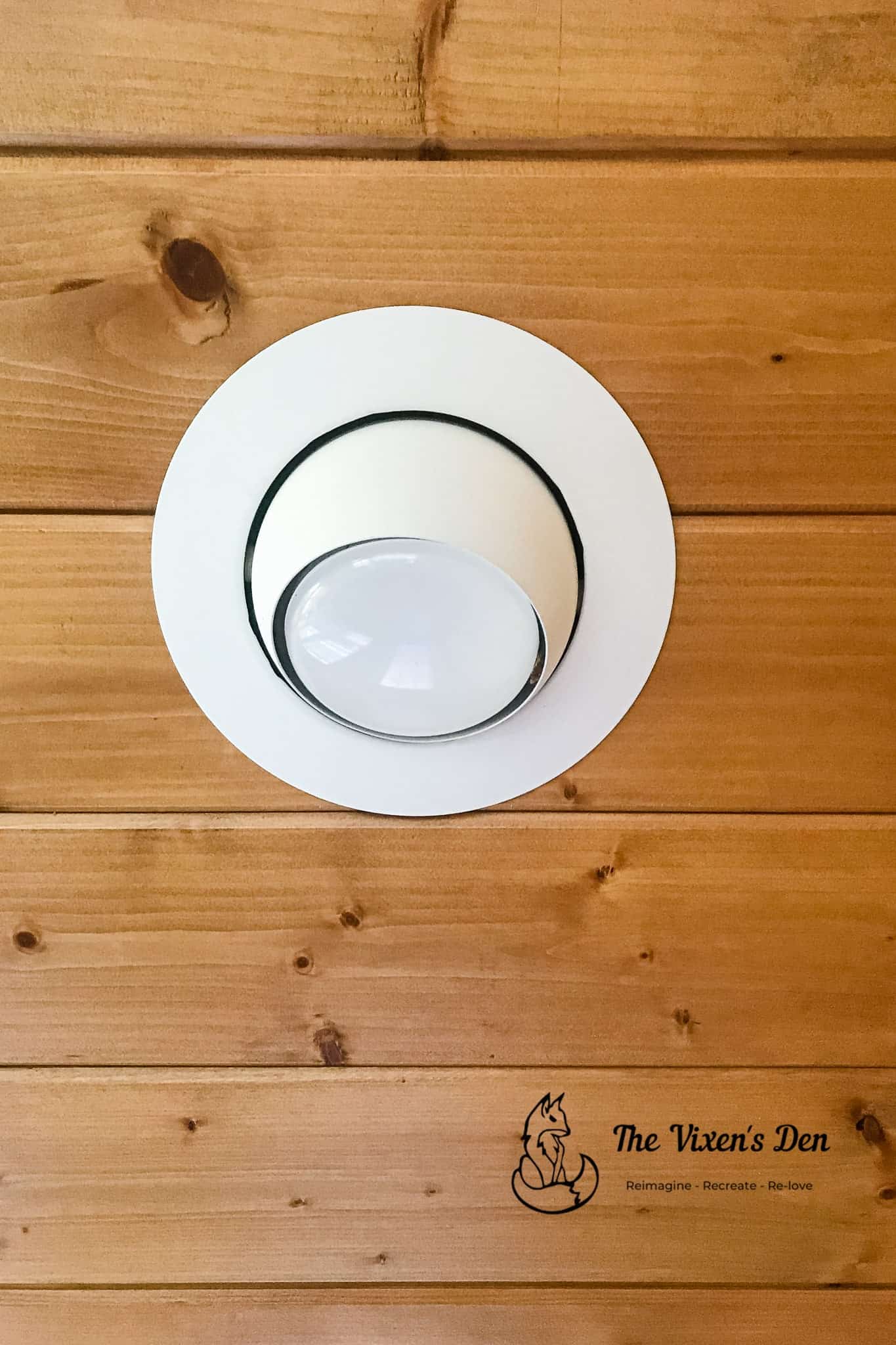 How to Update Recessed Can Lights with Stain! - The Vixen's Den Studio