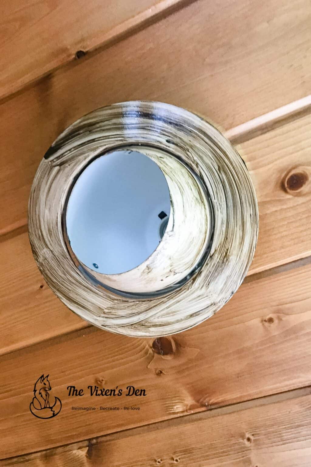 How to Update Recessed Can Lights with Stain! - The Vixen's Den Studio