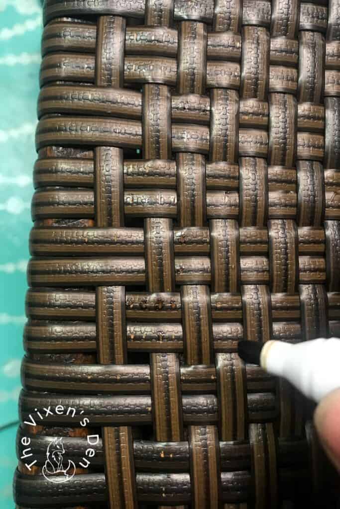 Natural Hemp Oil and Faux Rattan Restore an Old Wood Chair - The Vixen ...