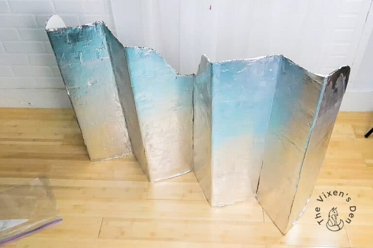 Painting with Toddlers - DIY Upcycled Cardboard Sunshade - The Vixen's ...