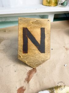 DIY Woodburned Name Banner with Torch Paste and Silkscreen Stencils ...